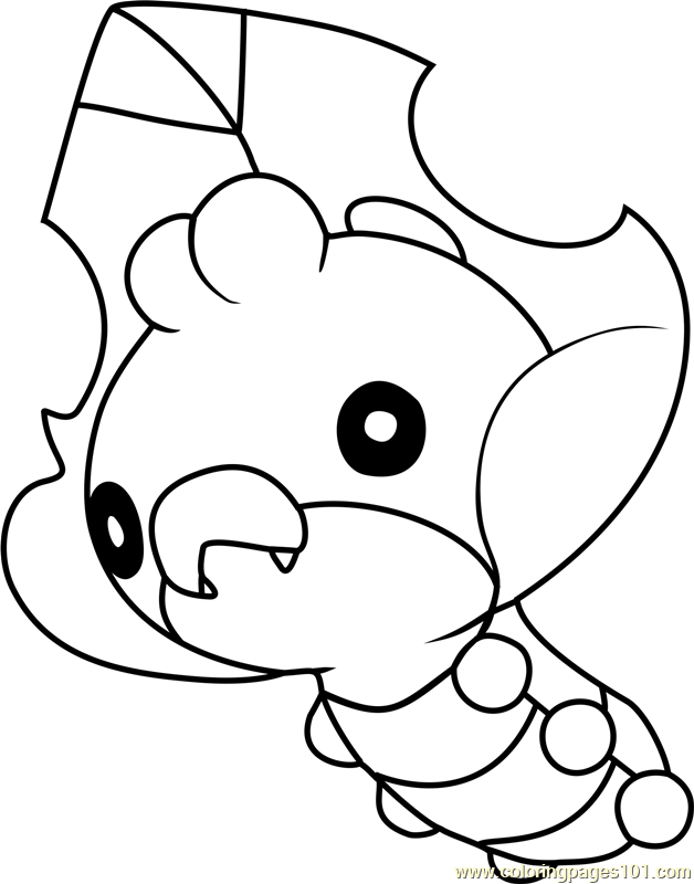 Sewaddle Pokemon Coloring Page for Kids - Free Pokemon Printable ...