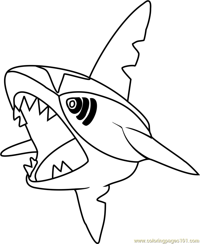 Mega Sharpedo Coloring Pages Coloring Coloring Pages