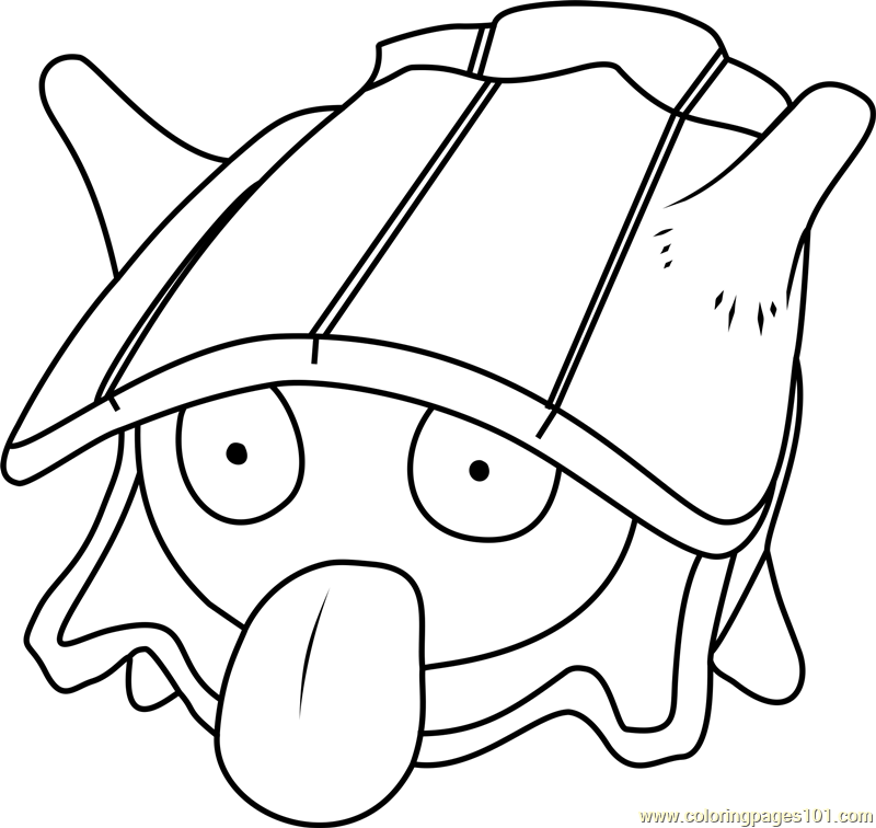 Shellder Pokemon Coloring Page - Free Pokémon Coloring Pages ...