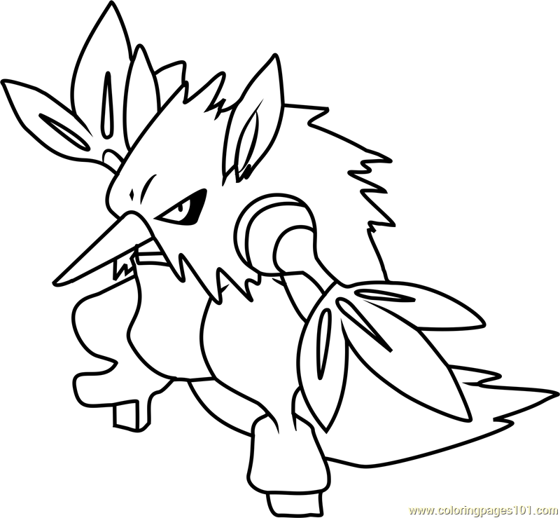 Shiftry Pokemon Coloring Page for Kids - Free Pokemon Printable ...