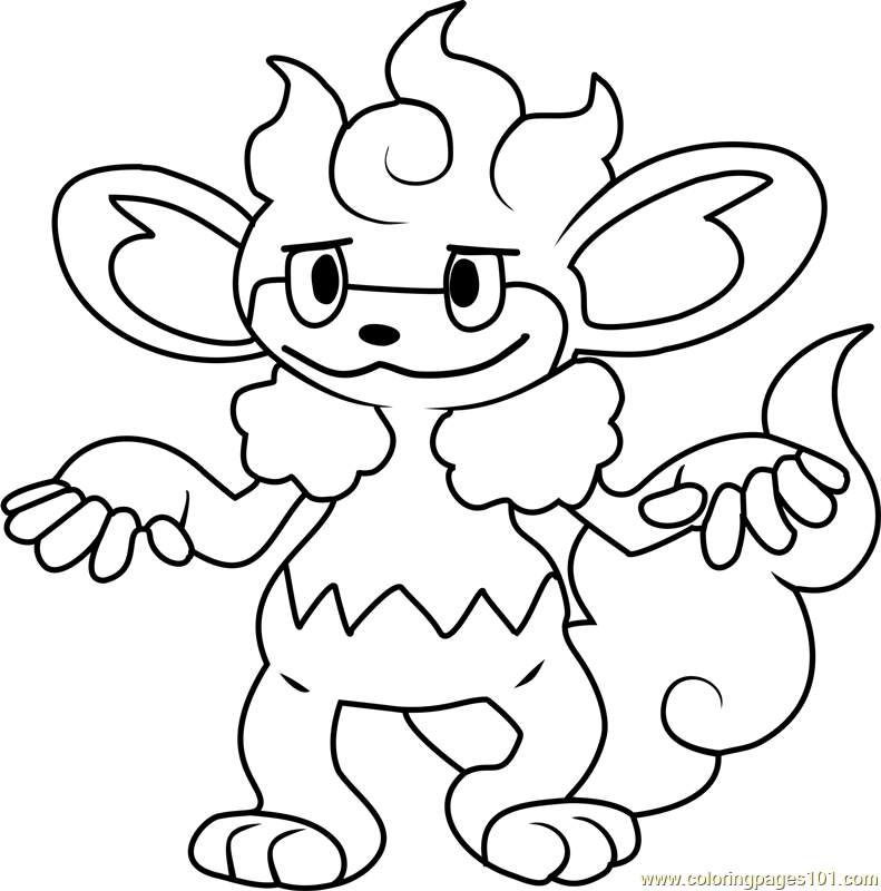 Simisear Pokemon Coloring Page - Free Pokémon Coloring Pages ...