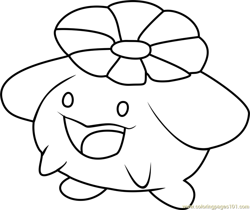 Skiploom Pokemon Coloring Page for Kids - Free Pokemon Printable ...