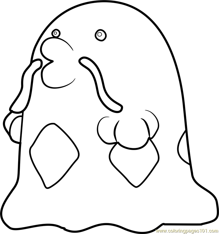 Swalot Pokemon Coloring Page for Kids - Free Pokemon Printable Coloring ...