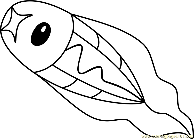 Tynamo Pokemon Coloring Page Sketch Coloring Page