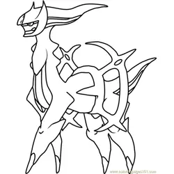 Arceus Pokemon Coloring Page for Kids - Free Pokemon Printable Coloring ...