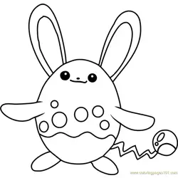 Azumarill Pokemon Coloring Page for Kids - Free Pokemon Printable ...