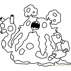 Pokemon Galvantula Coloring Page Coloring Pages