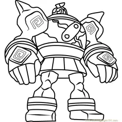 Golurk Pokemon Coloring Page for Kids - Free Pokemon Printable Coloring ...