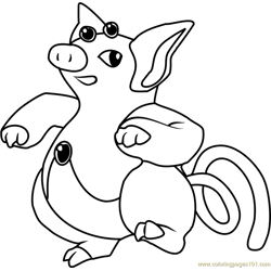 Pig Pokemon Coloring Pages