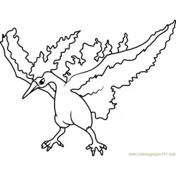 Moltres Pokemon Coloring Page for Kids - Free Pokemon Printable ...