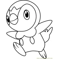 Piplup Pokemon Coloring Page for Kids - Free Pokemon Printable Coloring ...