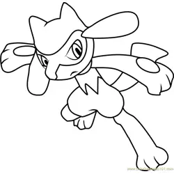 Riolu Pokemon Coloring Page for Kids - Free Pokemon Printable Coloring ...