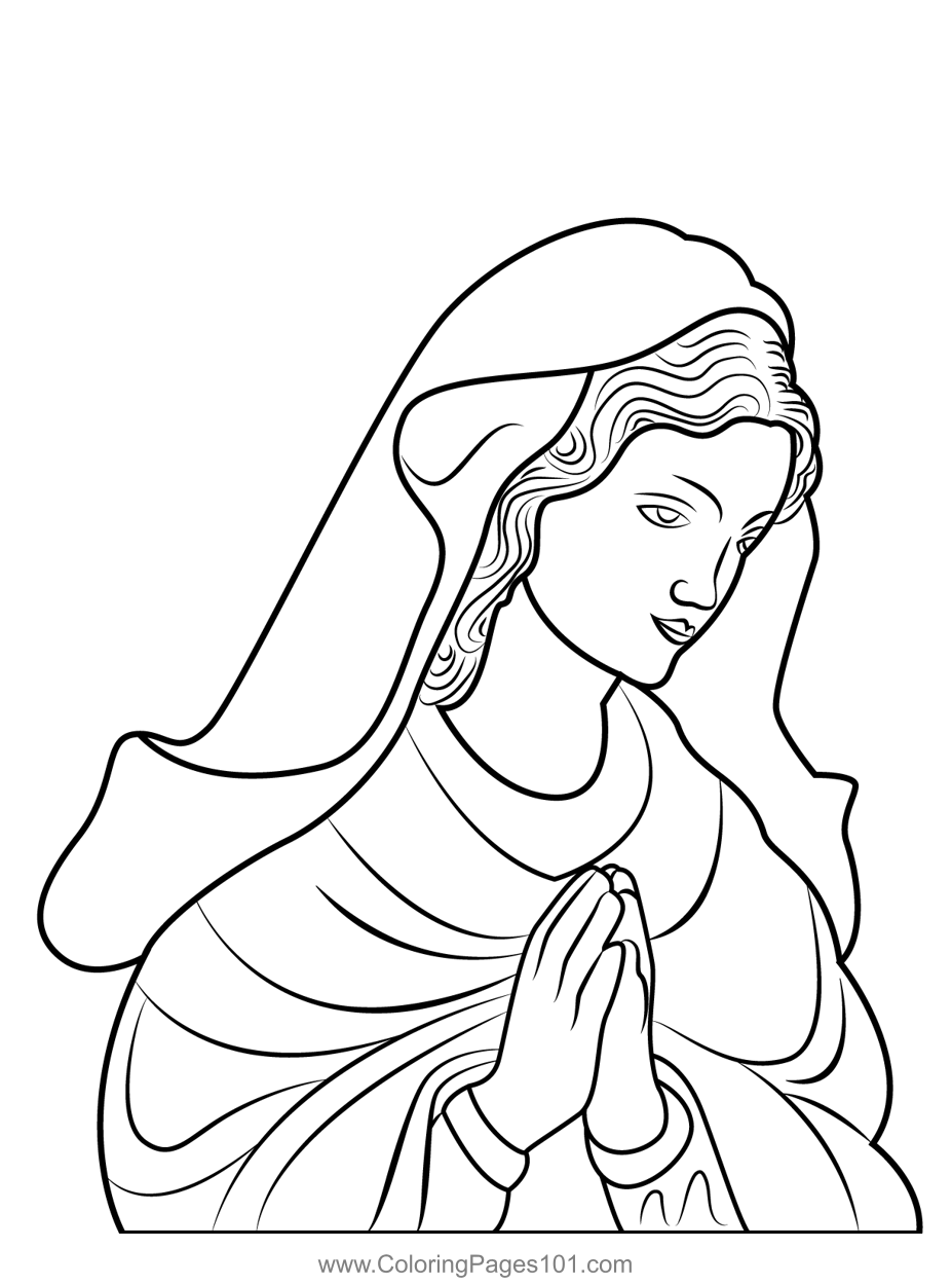 Mary Mother Of Jesus Coloring Page for Kids - Free Christianity ... Mary Mother Of Jesus Coloring Page for Kids - Free Christianity ...