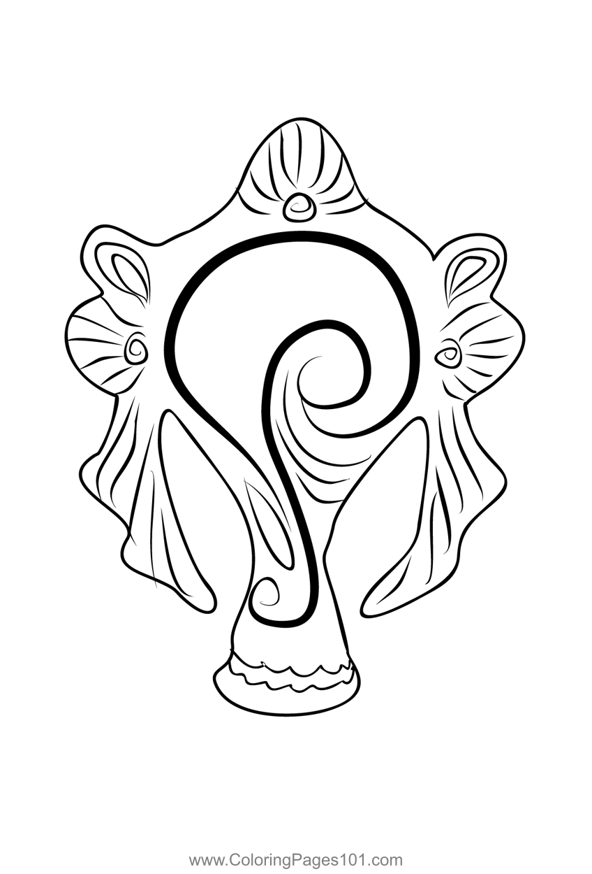 Shankha Coloring Page for Kids - Free Hinduism Printable Coloring Pages ...