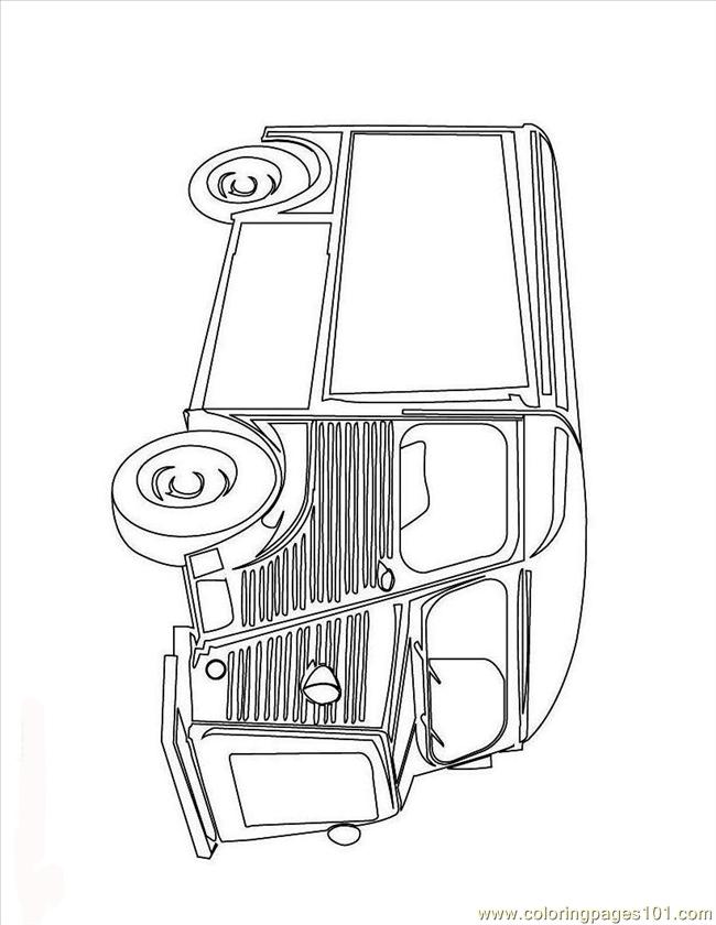 Van Coloring Page Free Printable Coloring Pages