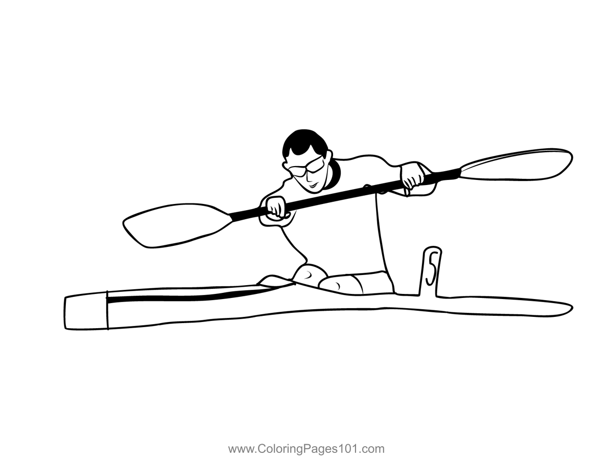 Paddle Sports 2 Coloring Page for Kids - Free Paddle Sports Printable ...