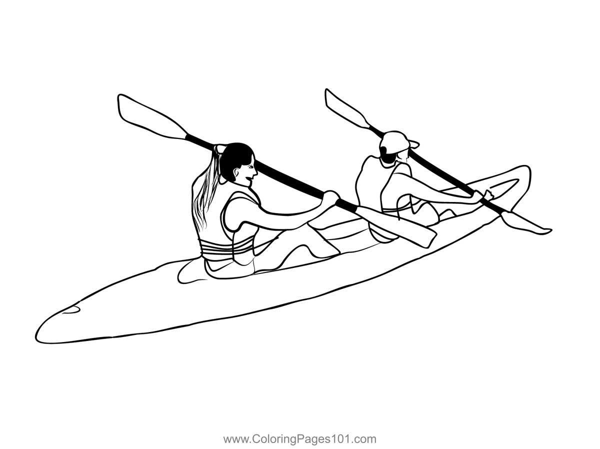 Paddle Sports 3 Coloring Page for Kids - Free Paddle Sports Printable ...