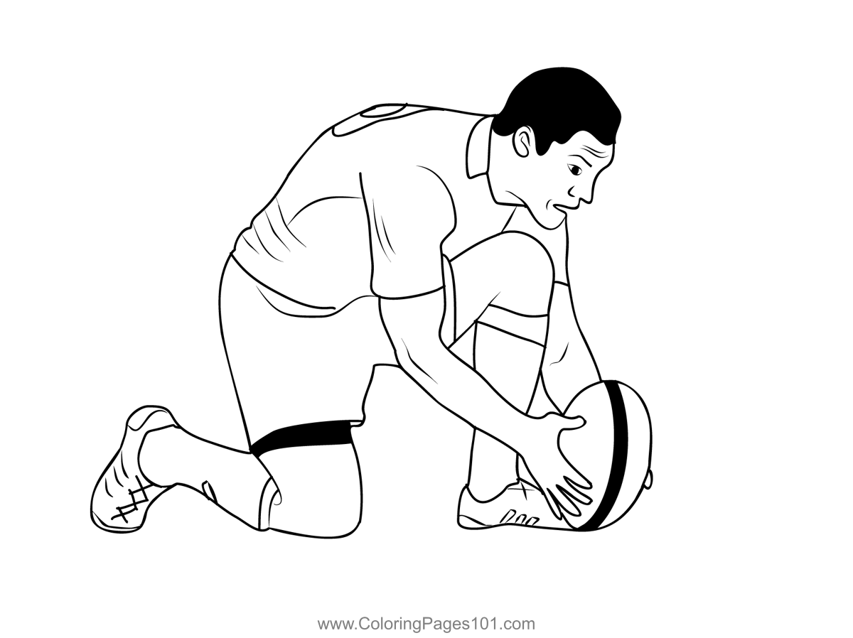 Rugby 2 Coloring Page for Kids - Free Rugby Printable Coloring Pages ...