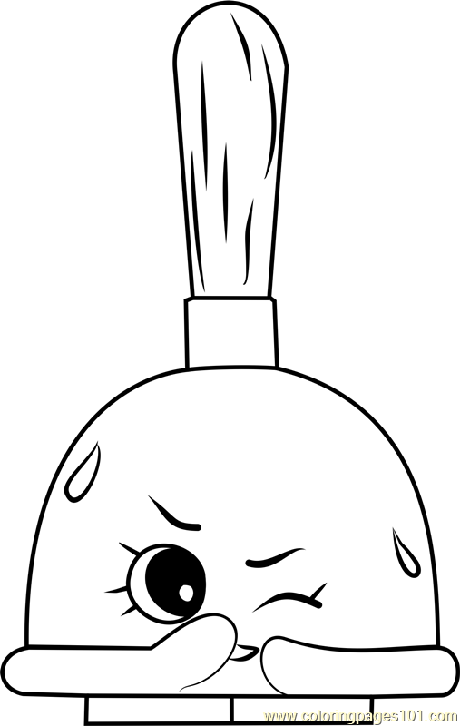 Peta Plunger Shopkins Coloring Page for Kids - Free Shopkins Printable ...
