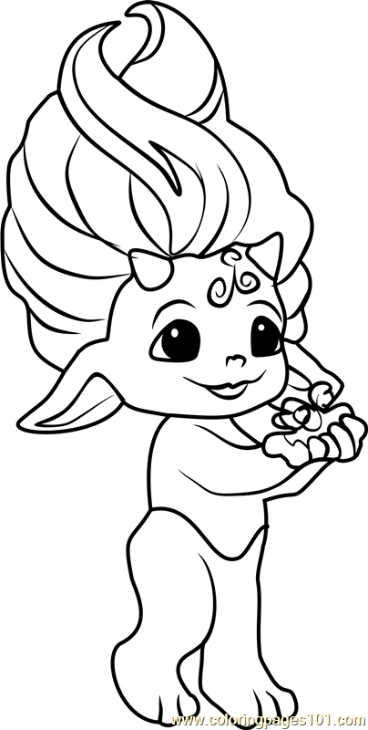 Birchy Zelf Coloring Page for Kids - Free The Zelfs Printable Coloring ...