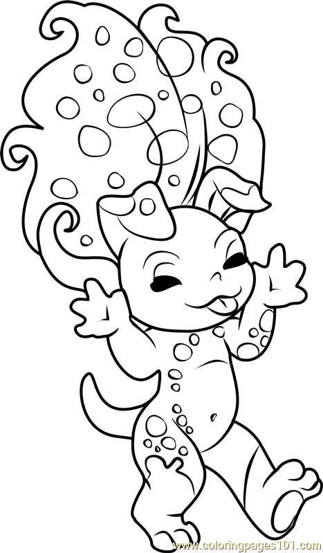 Ditty Dot Zelf Coloring Page for Kids - Free The Zelfs Printable ...