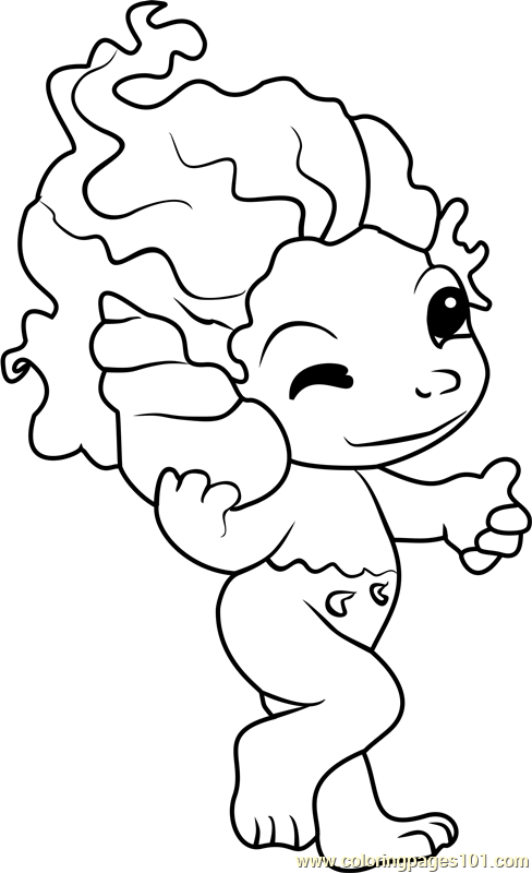 Mermalade Zelf Coloring Page for Kids - Free The Zelfs Printable ...