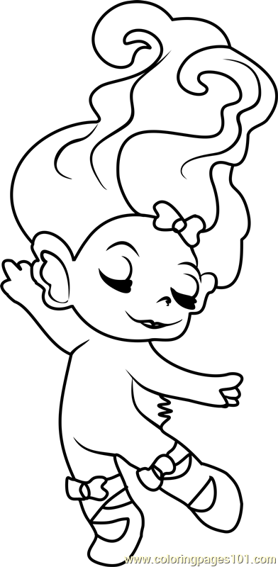 Miss Tutu Zelf Coloring Page for Kids - Free The Zelfs Printable ...