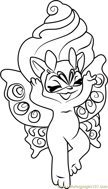 Moon-Flight Zelf Coloring Page for Kids - Free The Zelfs Printable ...
