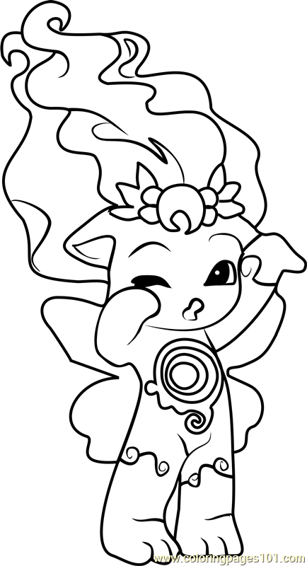 Moona Zelf Coloring Page for Kids - Free The Zelfs Printable Coloring ...
