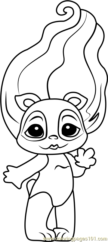 Pandela Zelf Coloring Page for Kids - Free The Zelfs Printable Coloring ...