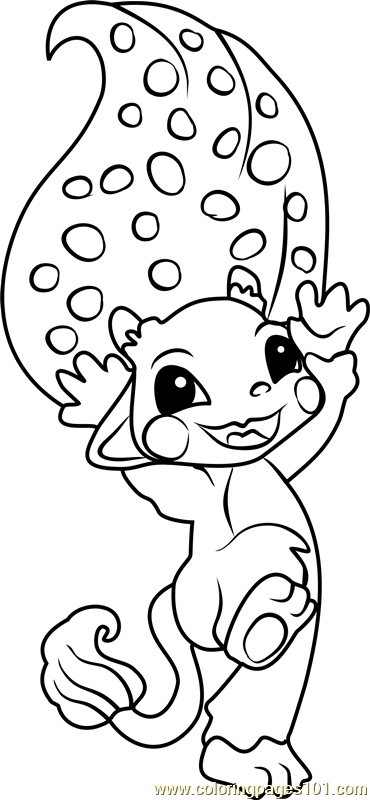 Sneak-A-Boo Zelf Coloring Page for Kids - Free The Zelfs Printable ...