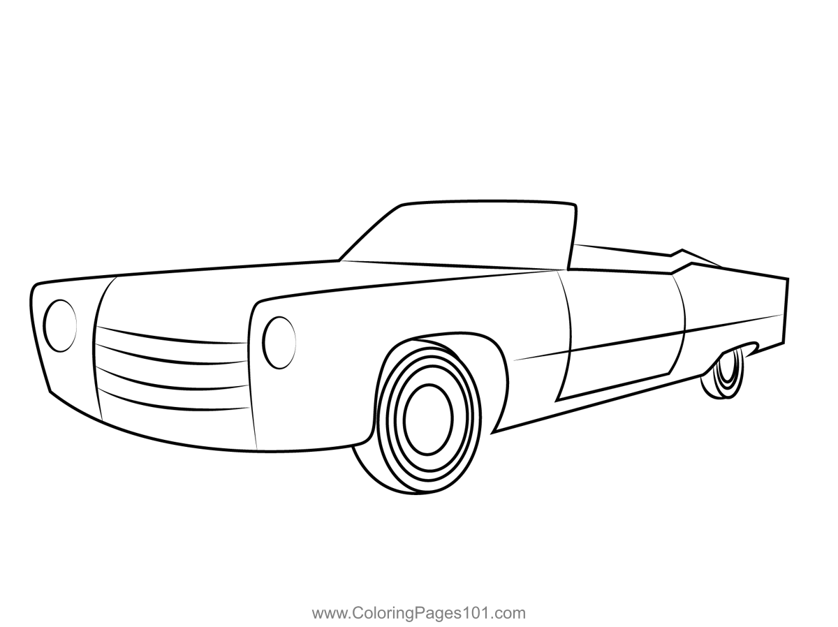 Front View Of Big Car Coloring Page for Kids - Free Cars Printable ...