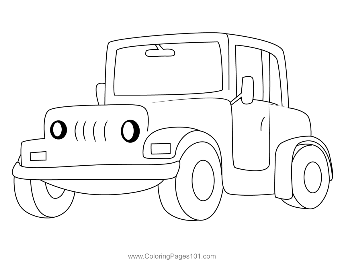 Nice Car Coloring Page for Kids - Free Cars Printable Coloring Pages ...