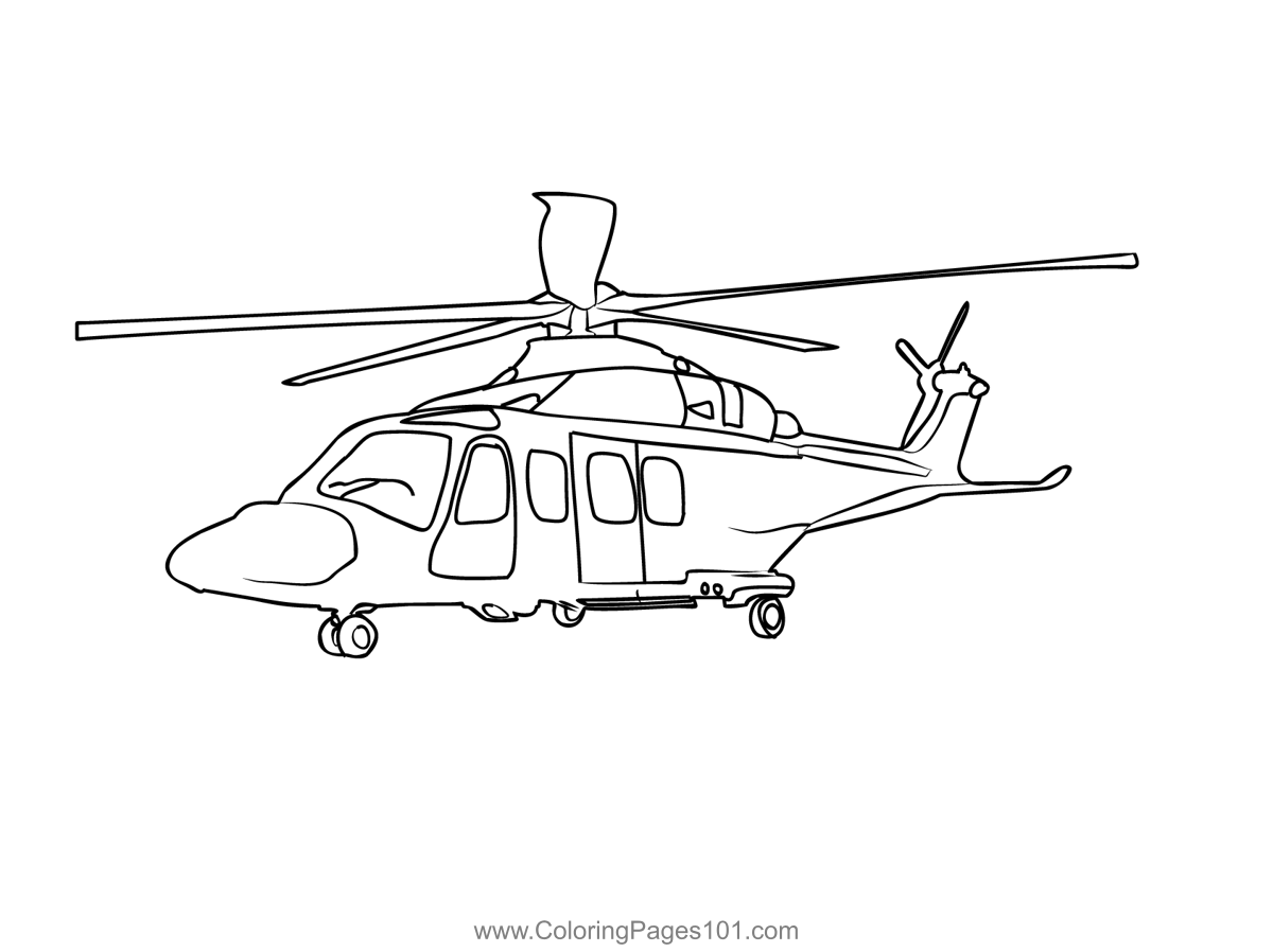 Business Helicopter Coloring Page for Kids - Free Helicopters Printable ...