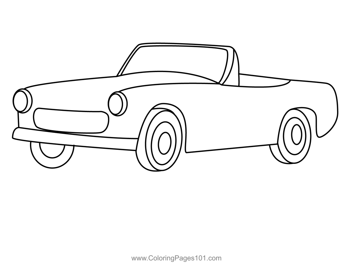 Vintage Car Coloring Page for Kids - Free Vintage Cars Printable ...