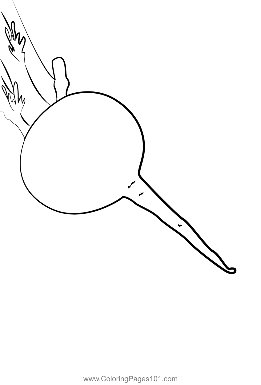 Beets 1 Coloring Page for Kids - Free Beetroot Printable Coloring Pages ...