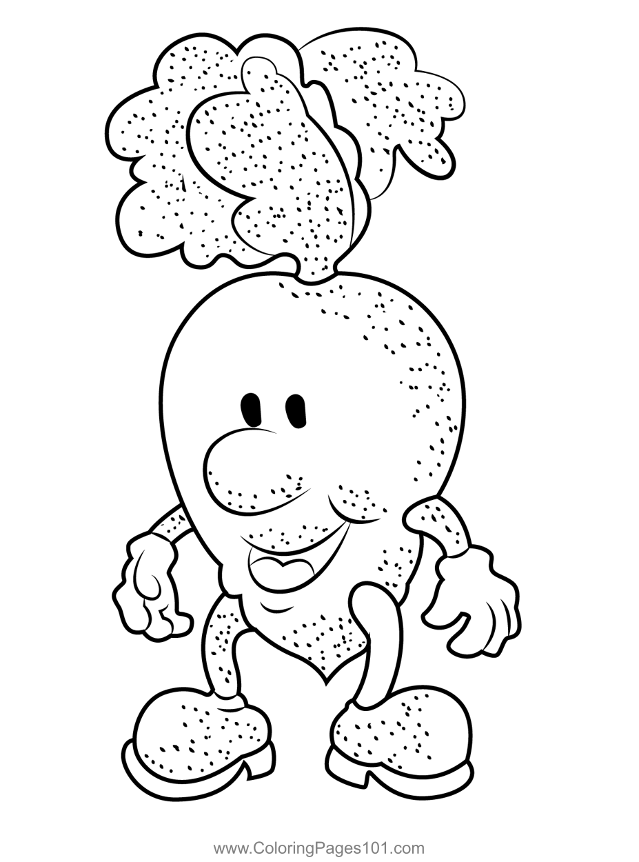 Vegetable Beet Coloring Pages Vegetables Kids Drawing Printable ...