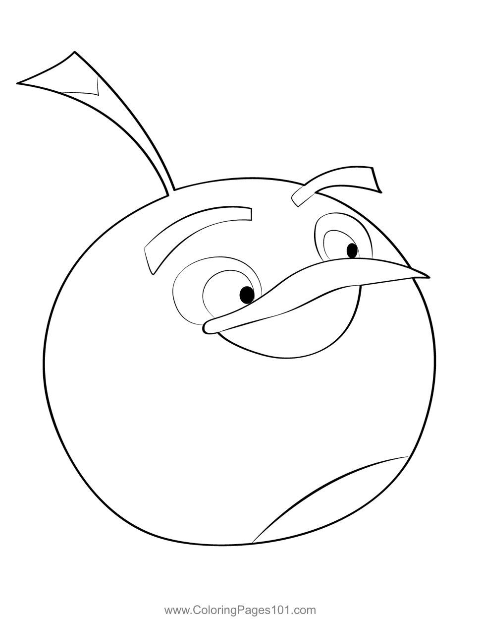 Angry Bird 8 Coloring Page for Kids - Free Angry Birds Printable ...