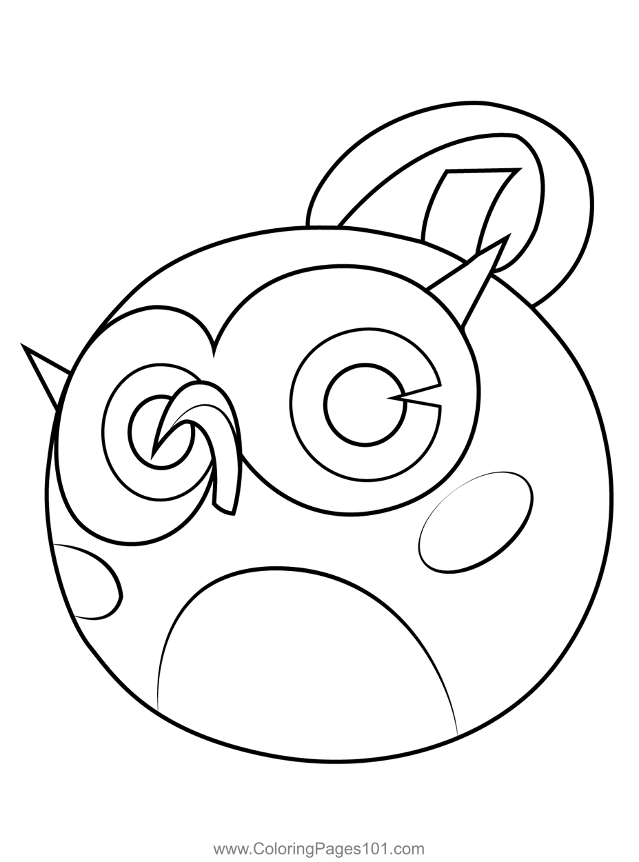 Betty (hatchling) Angry Birds Coloring Page for Kids - Free Angry Birds ...