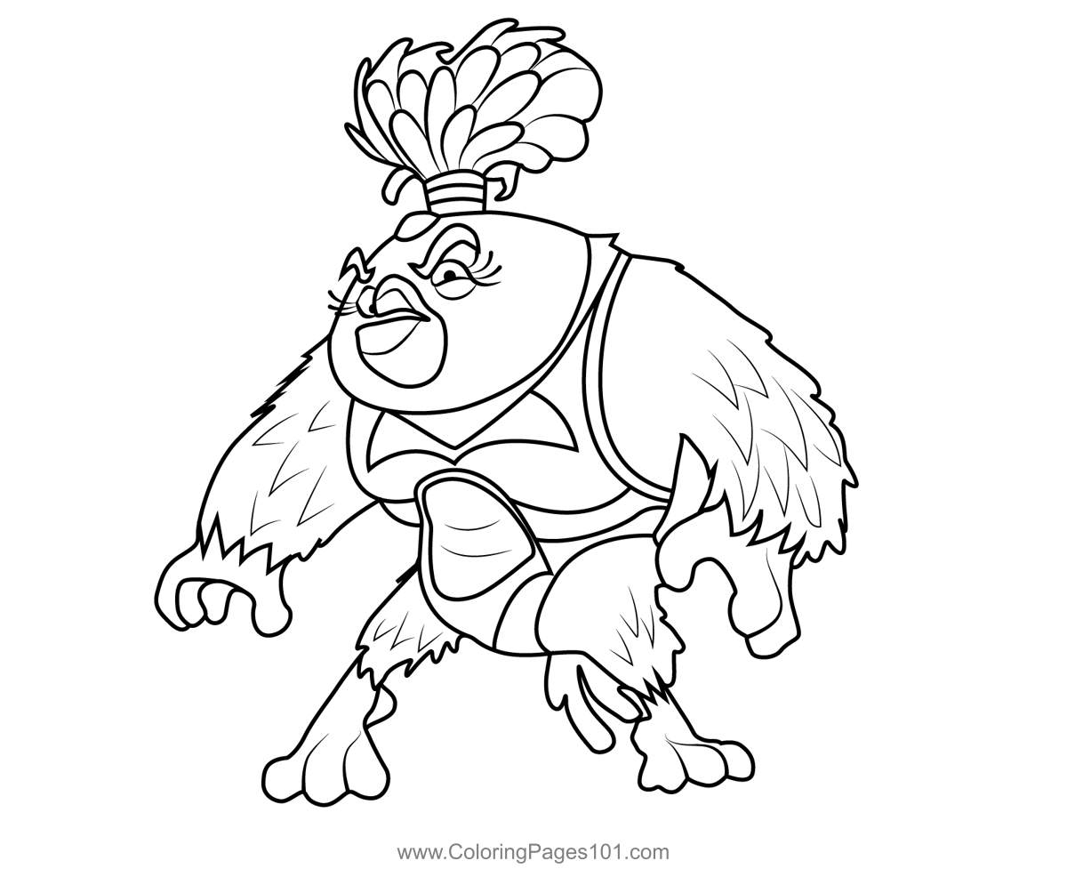 Tonya Angry Birds Coloring Page for Kids - Free Angry Birds Printable ...