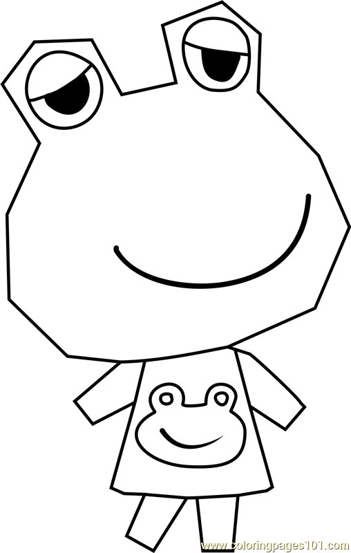 Emerald Animal Crossing Coloring Page for Kids - Free Animal Crossing ...