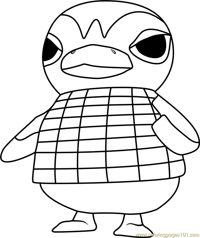 Friga Animal Crossing Coloring Page for Kids - Free Animal Crossing ...