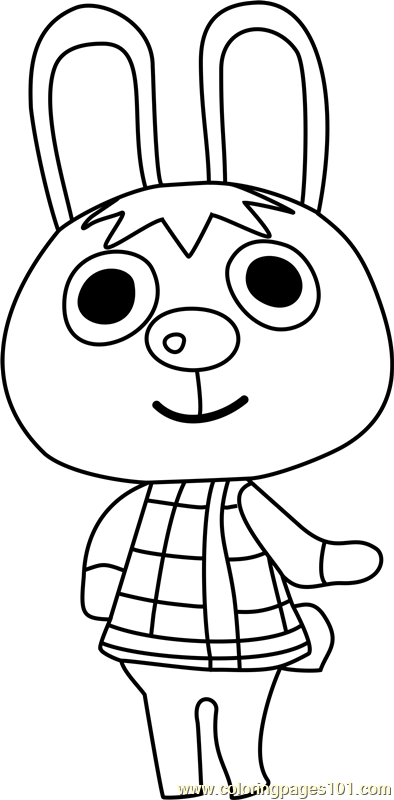 Gabi Animal Crossing Coloring Page for Kids - Free Animal Crossing ...