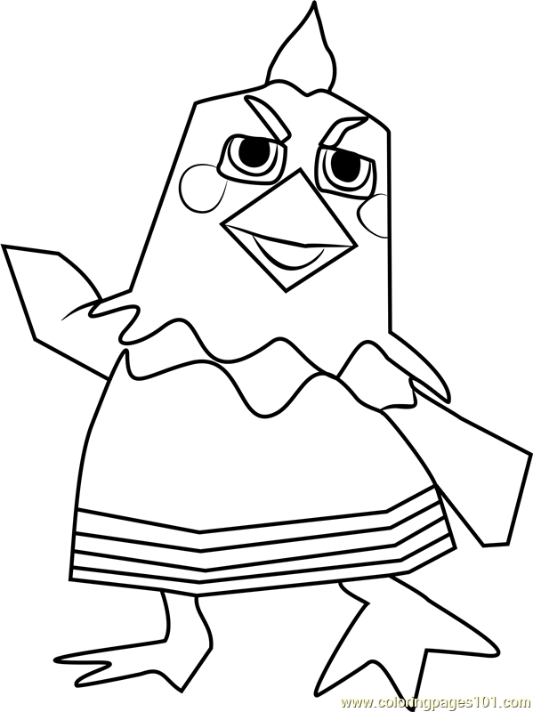 Hector Animal Crossing Coloring Page for Kids - Free Animal Crossing ...
