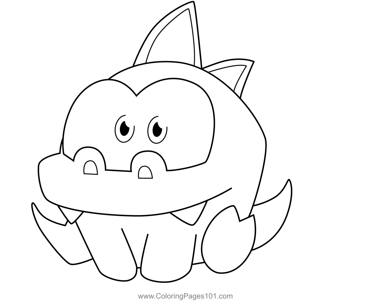 Dragon Cut the Rope Coloring Page for Kids - Free Cut the Rope ...