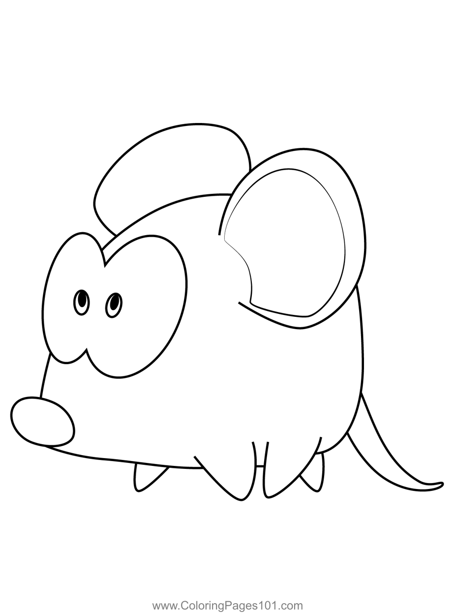 Mouse Cut the Rope Coloring Page for Kids - Free Cut the Rope Printable ...