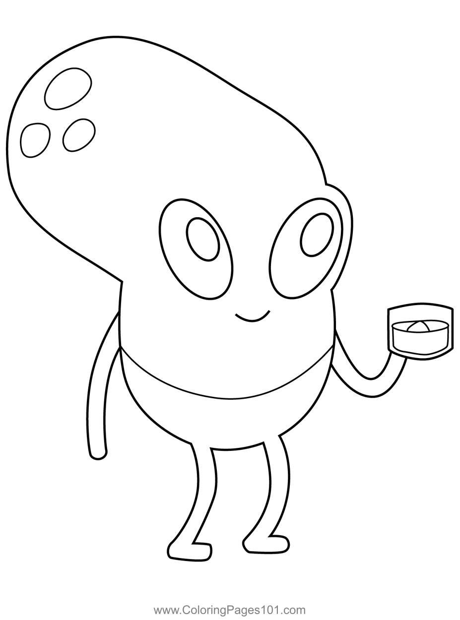 Alien Dumb Ways To Die Coloring Page for Kids - Free Dumb Ways To Die ...