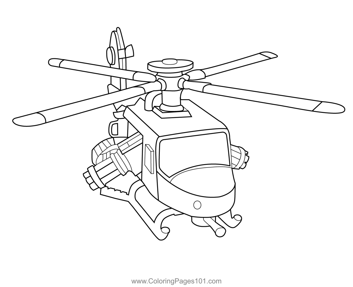 Choppa Glider Fortnite Coloring Page for Kids - Free Fortnite Printable ...