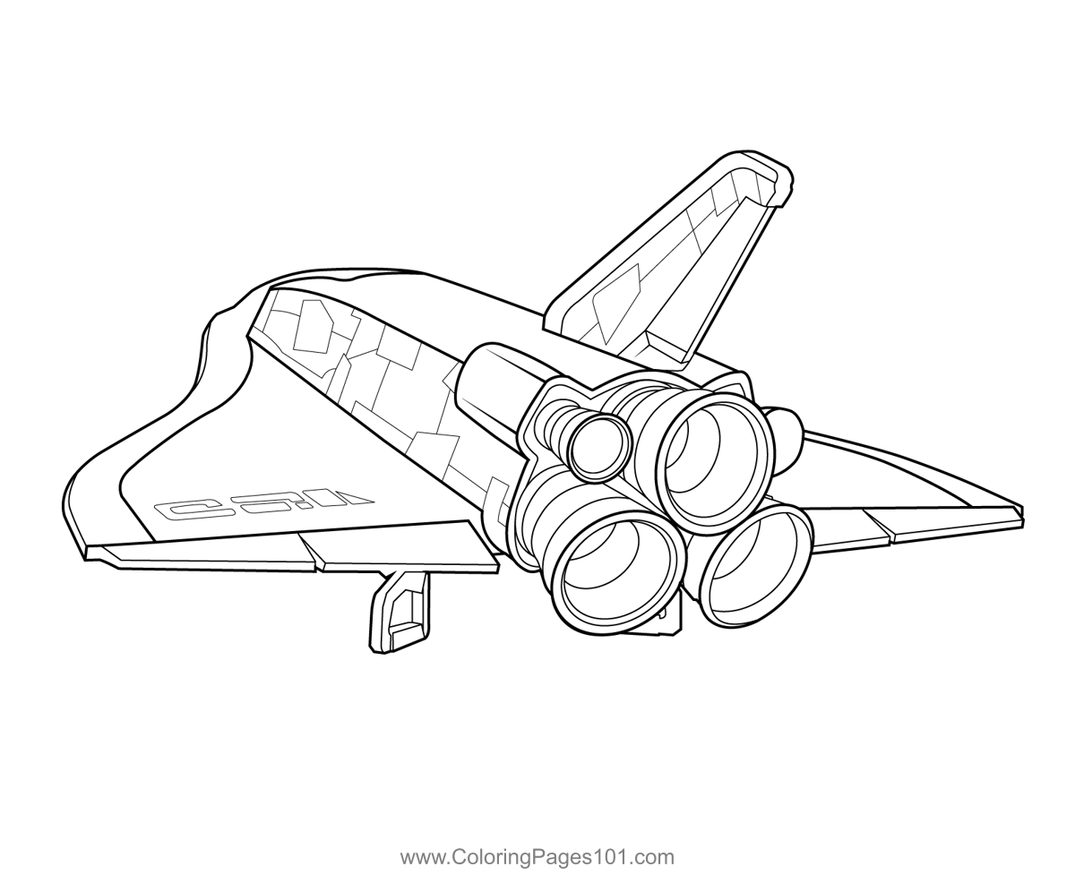 Deep Space Lander Fortnite Coloring Page for Kids - Free Fortnite ...