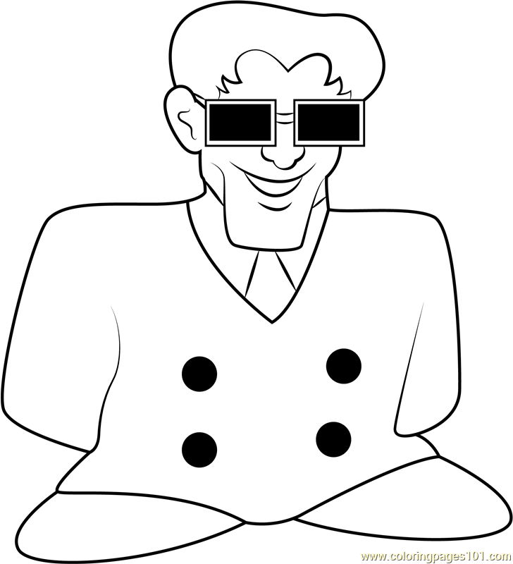 NME Salesman Coloring Page for Kids - Free Kirby Printable Coloring ...
